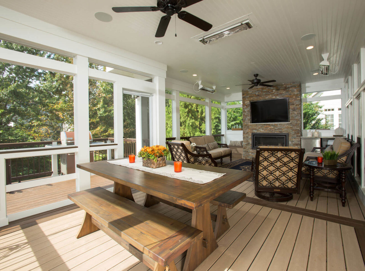 Heated Screened Porch - Sun Design