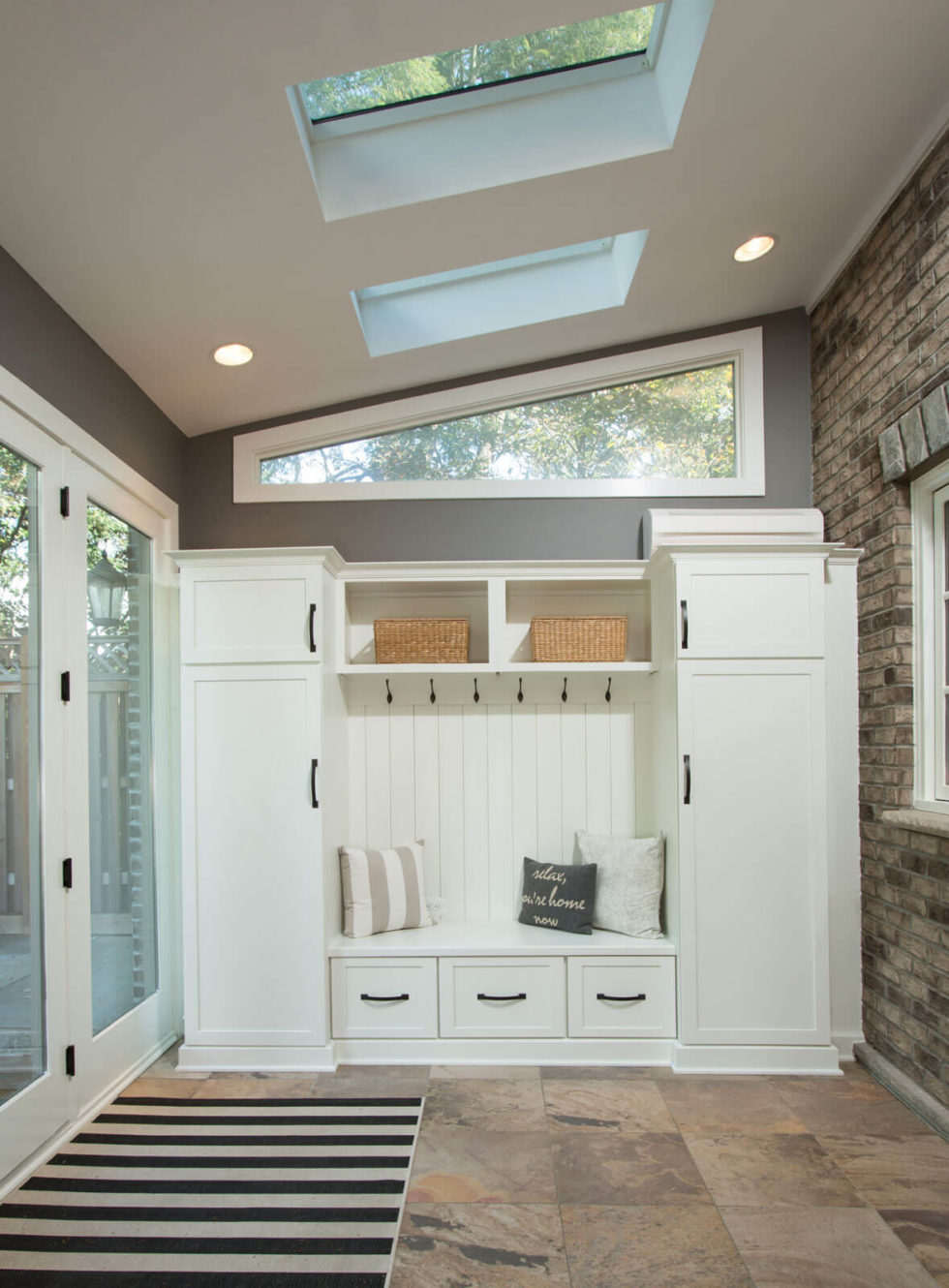 Arlington, VA Mudroom + Rear Entry Built-In Transformation - Sun Design
